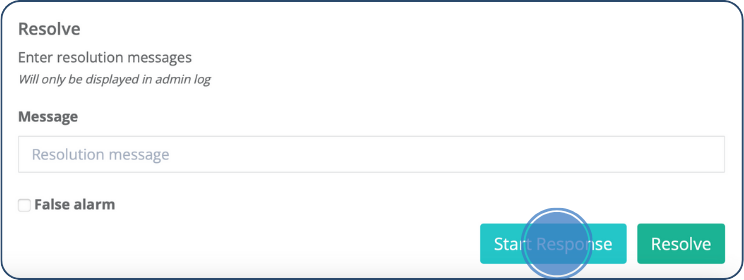 Resolve a pressed SOS button